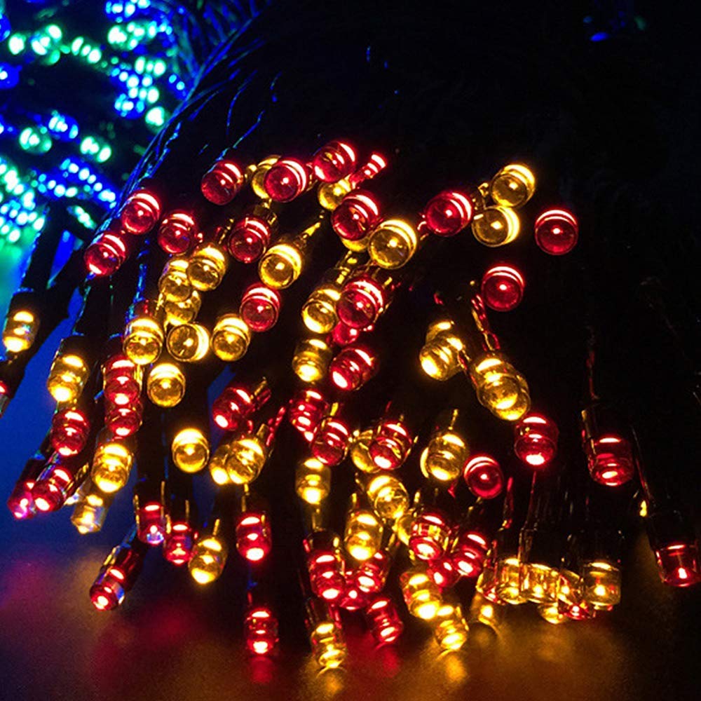 Lixada Solar Christmas Lights,72ft 200 LED Solar String Lights, IP65 Waterproof Starry Fairy Lights for Connectable Home Decor Lights for Patio Garden Wedding Holiday Halloween