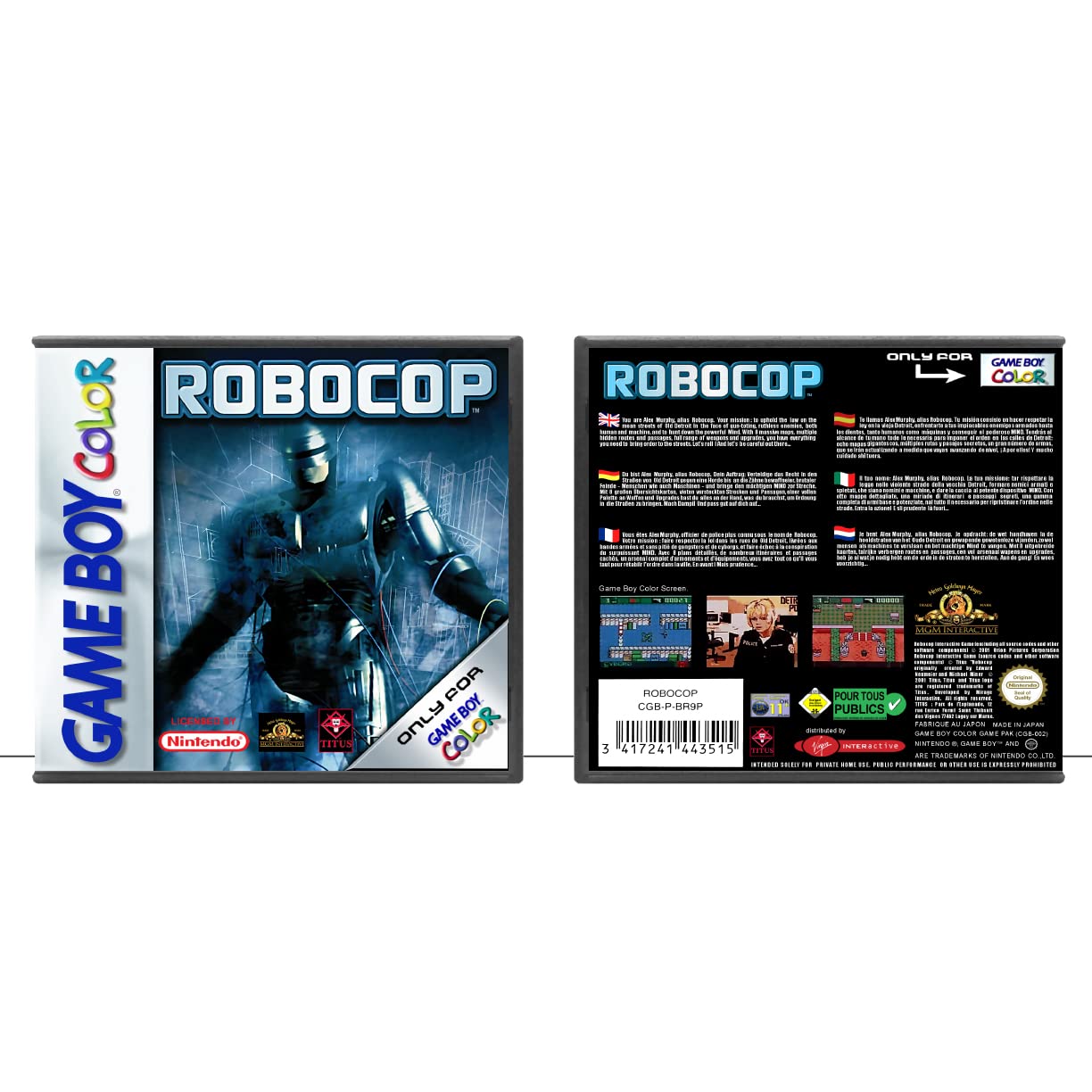 RoboCop | (GBC) Game Boy Color - Game Case Only - No Game