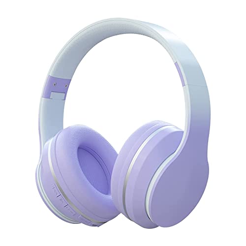 YUUAND Wireless Headphones Over The Ear with Microphone Noise Cancelling Wireless Multi Mode Stereo Sound Macaron Color Foldable Headset Bluetooth