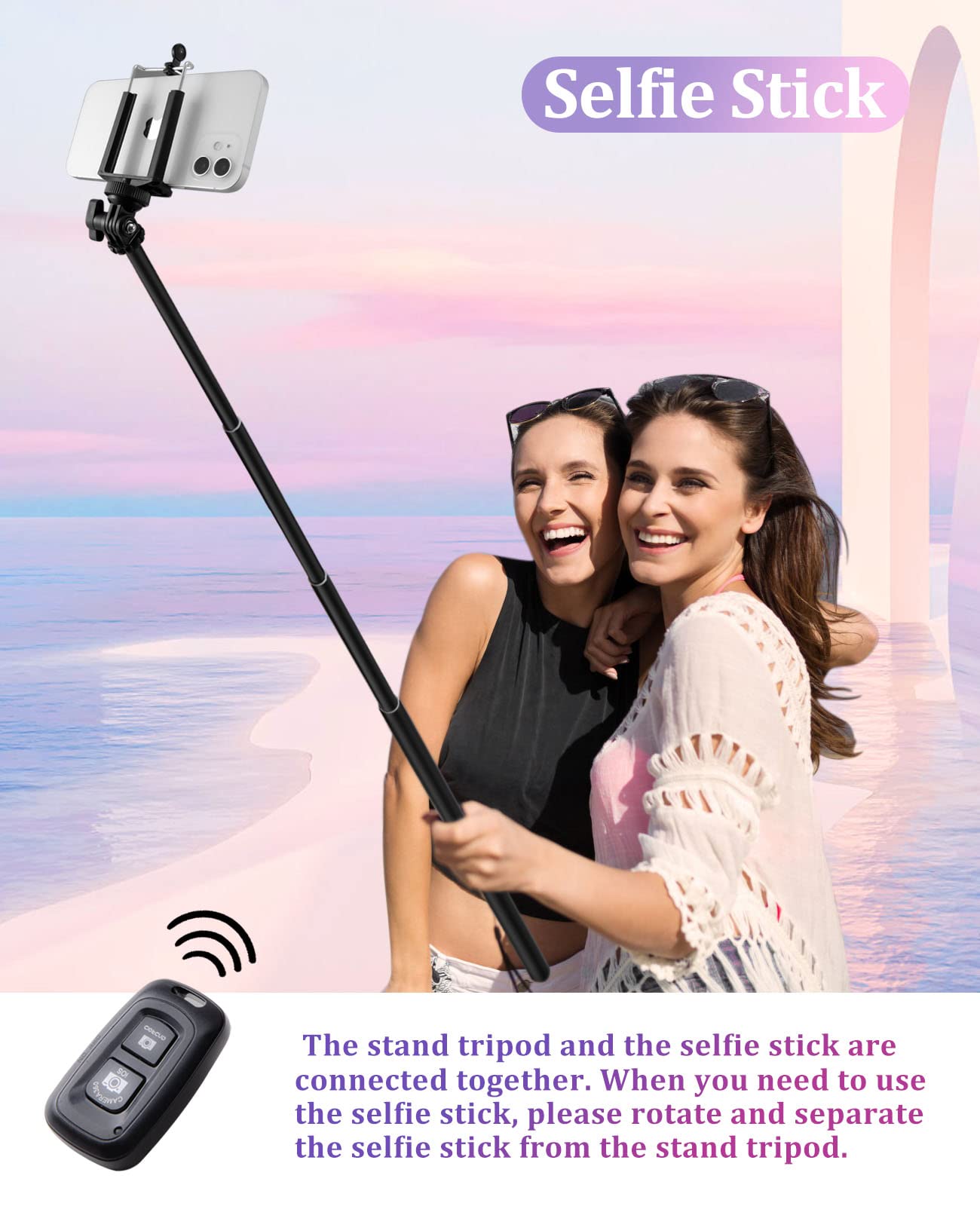 Selfie Ring Light with Stand and Phone Holder, RGB 10'' Ringlight for Photography/YouTube/Video Recording/Vlogs/Makeup/Live Stream/TikTok