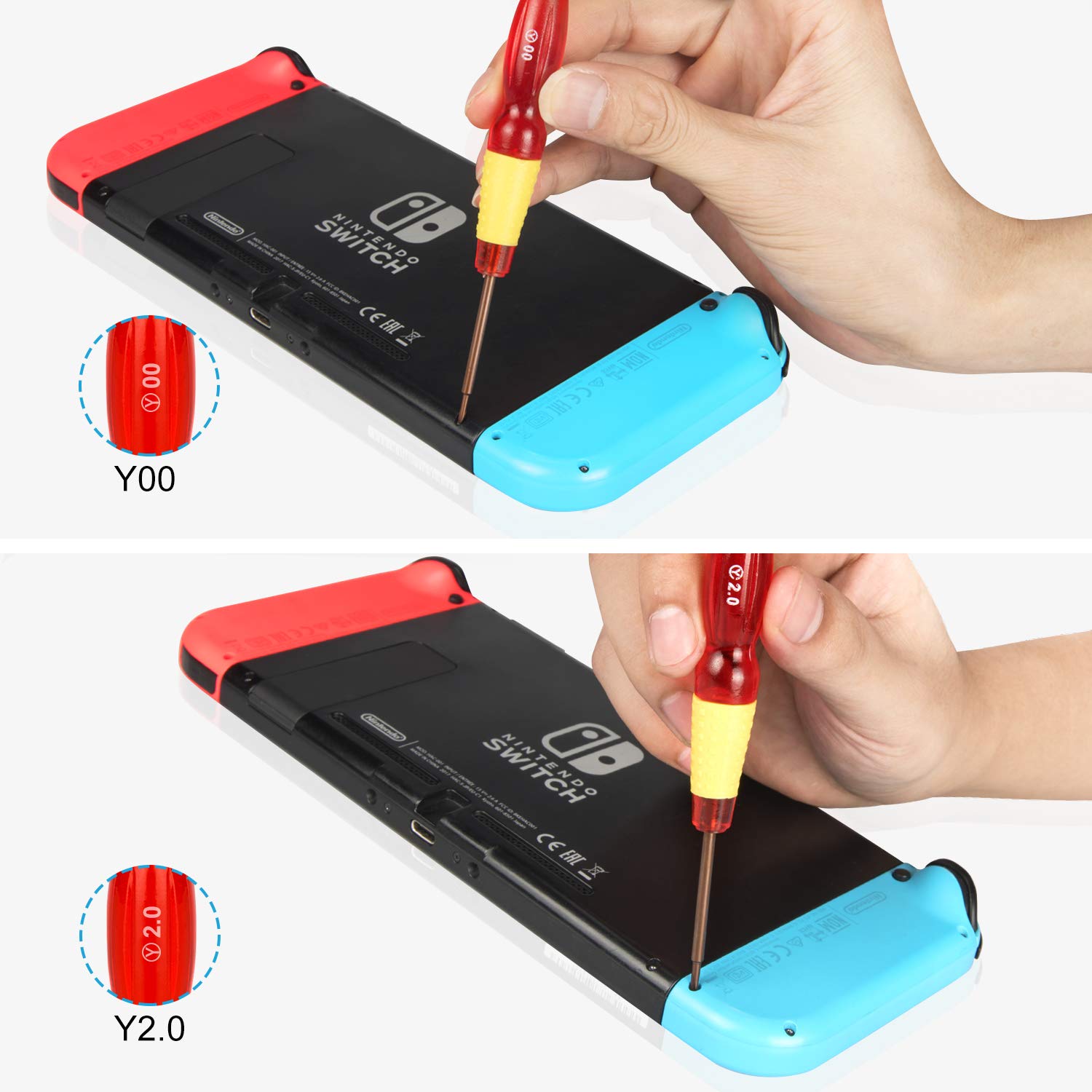 Keten Repair Kit for Nintendo Switch, 17in1 Professional Full Security Screwdriver Game Bit Repair Tool Kit for Nintendo Switch/Nintendo Switch Lite/JoyCon, NES/SNES/GBA