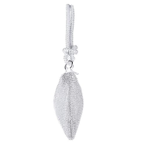 Rhint tch Bag Hobo Bag, Women Shiny Pue Evening Unrarm Shoulr Bags for Dinner Party Wedding