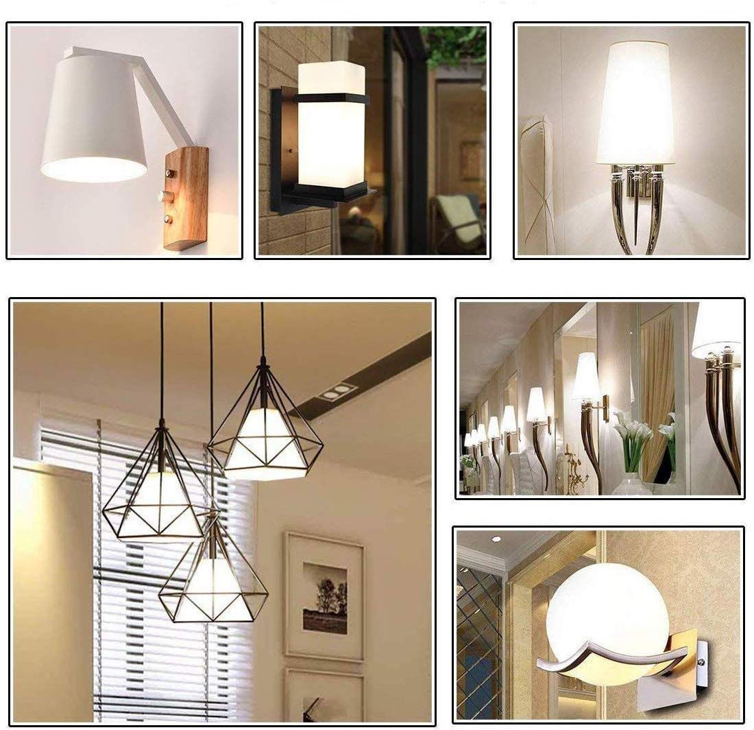 Lxcom Lighting G45 LED Bulb 3W Globe Vanity Light Bulb 30 Watt Replacement 300LM Cool White 6500K LED Light Bulb E26/E27 Base for Makeup Mirror Porch Bedroom Dressing Room,8 Pack