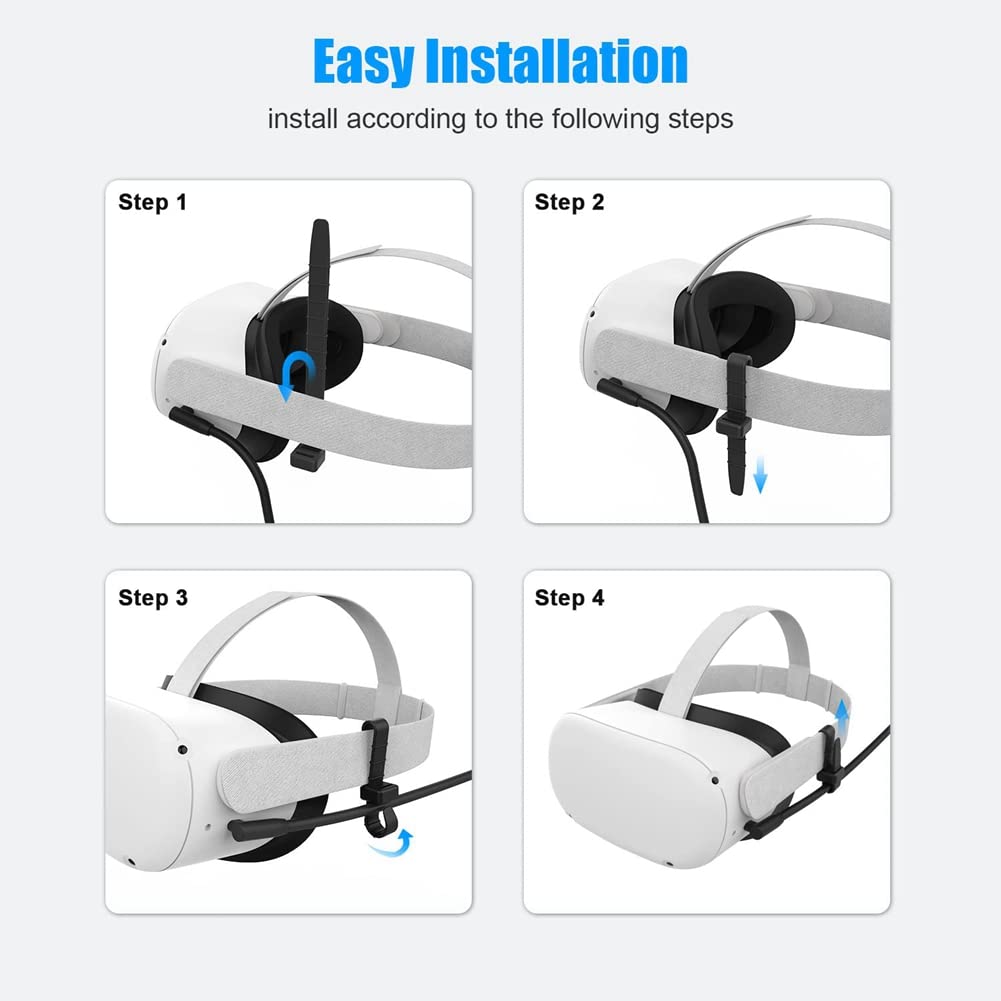 Potadak 2 Pcs Silicone Cable Tie Storage Straps/Rift/Rift S/Valve/Vive VR Accessories