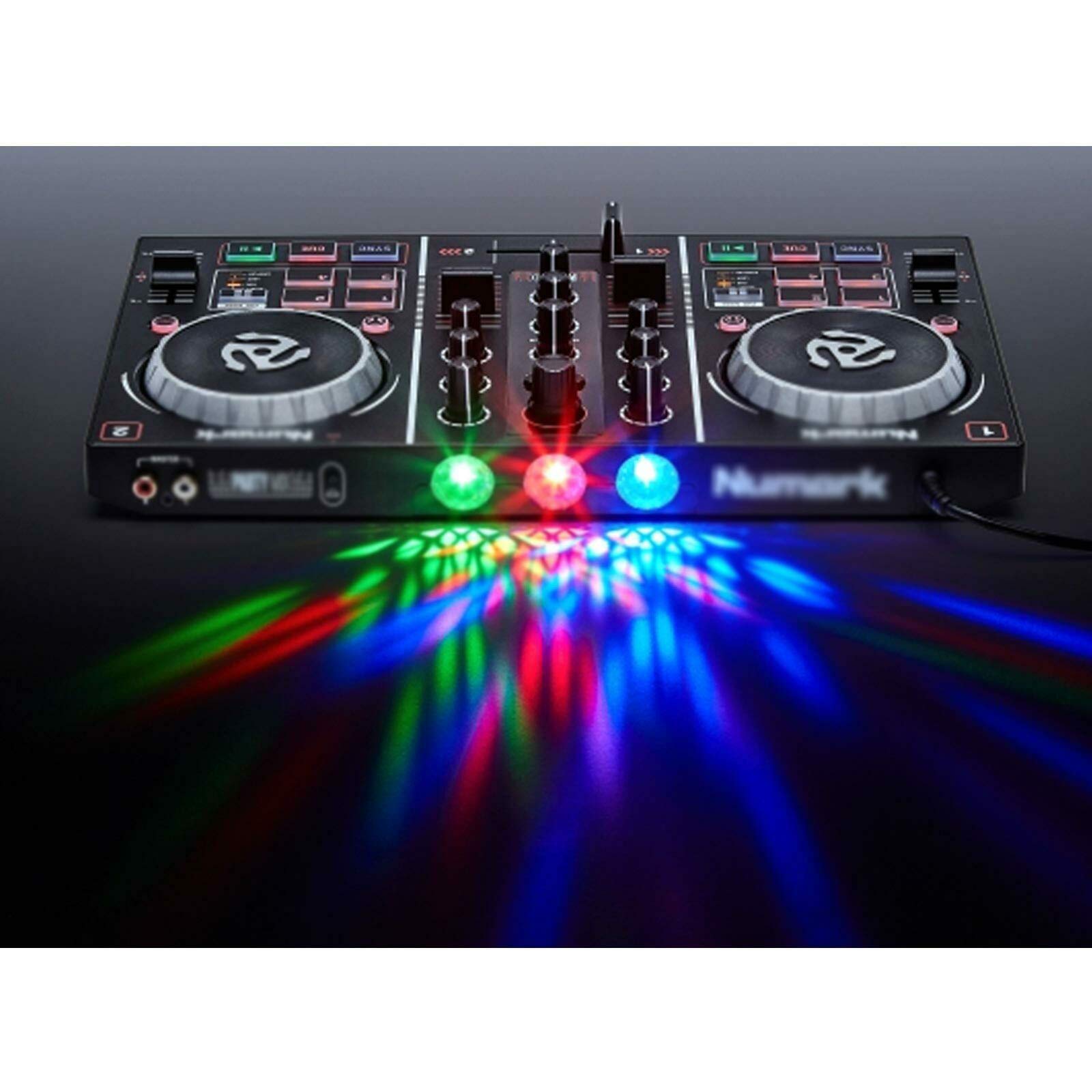 LY1122 for Numark Party Mix for Partymix for Serato LE DJ Controller w Built In Lightshow+Headphone