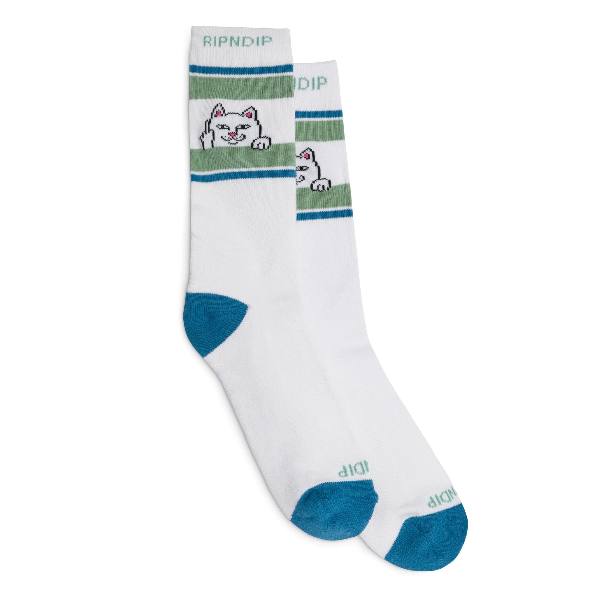 RIPNDIP Peeking Nermal Socks (Pine/Slate)