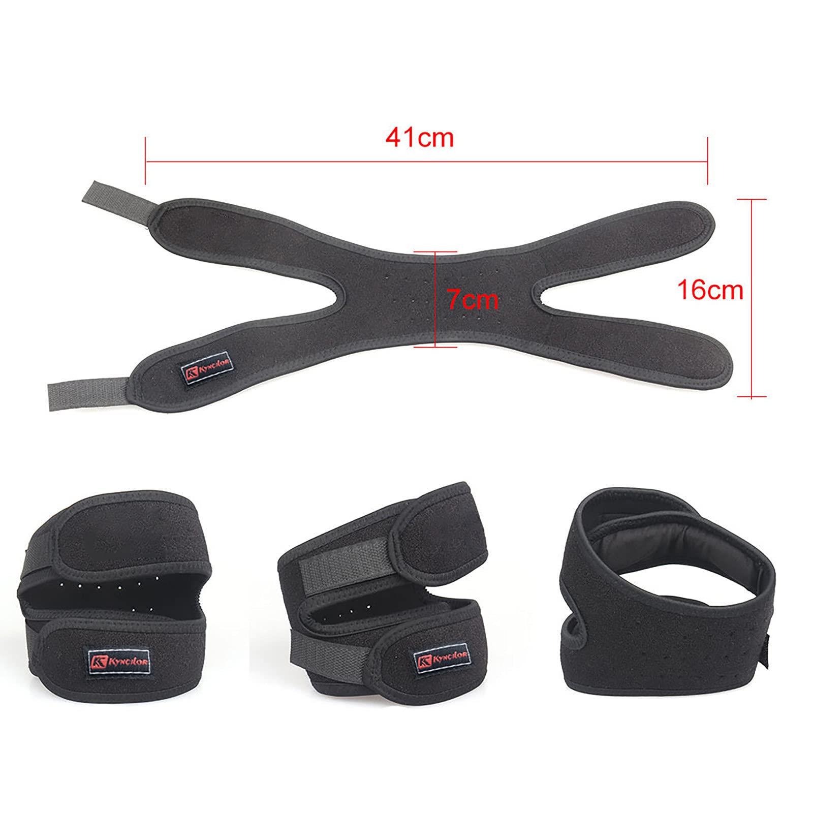 Patellar Tendon Support Strap , Knee Pain Relief Adjustable Neoprene Knee Strap for Running, Jumper, Tennis Injury Recovery