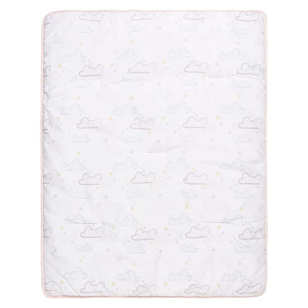 Trend Lab Painted Rainbow 4-Piece Baby Nursery Crib Bedding Set, Includes Quilt, 2 Fitted Crib Sheets, and Crib Skirt