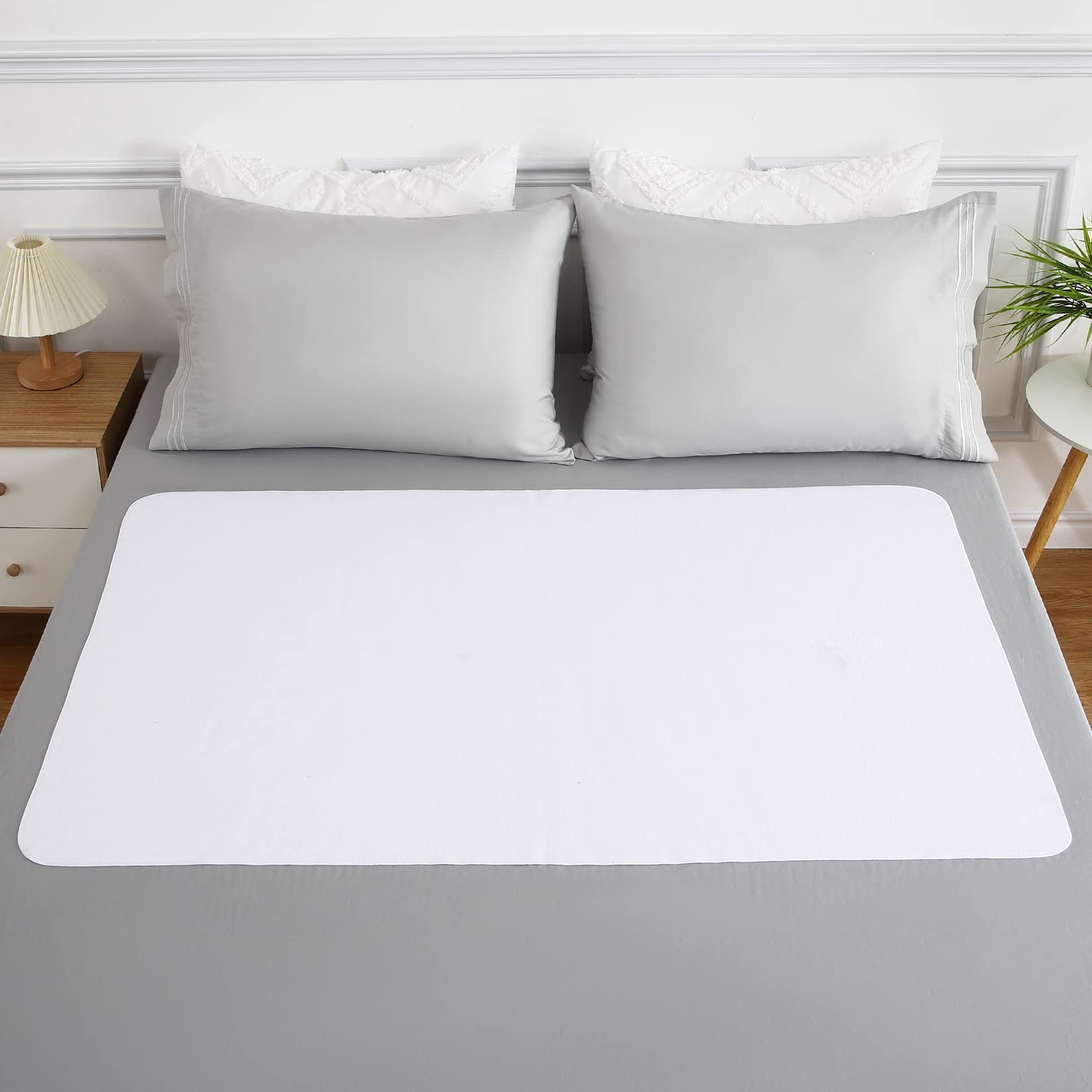 Waterproof Crib Mattress Protector Incontinence Pad 100% Water Resistant Flannel Crib Mattress Protector Washable Reusable Mattress Protector Pad for Bed, Kids, Elderly, Pet,28x52''