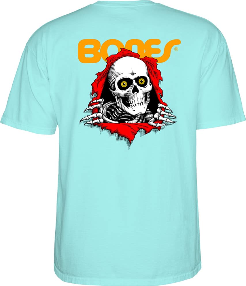 Powell Peralta Ripper T-Shirt, Teal Ice, Large
