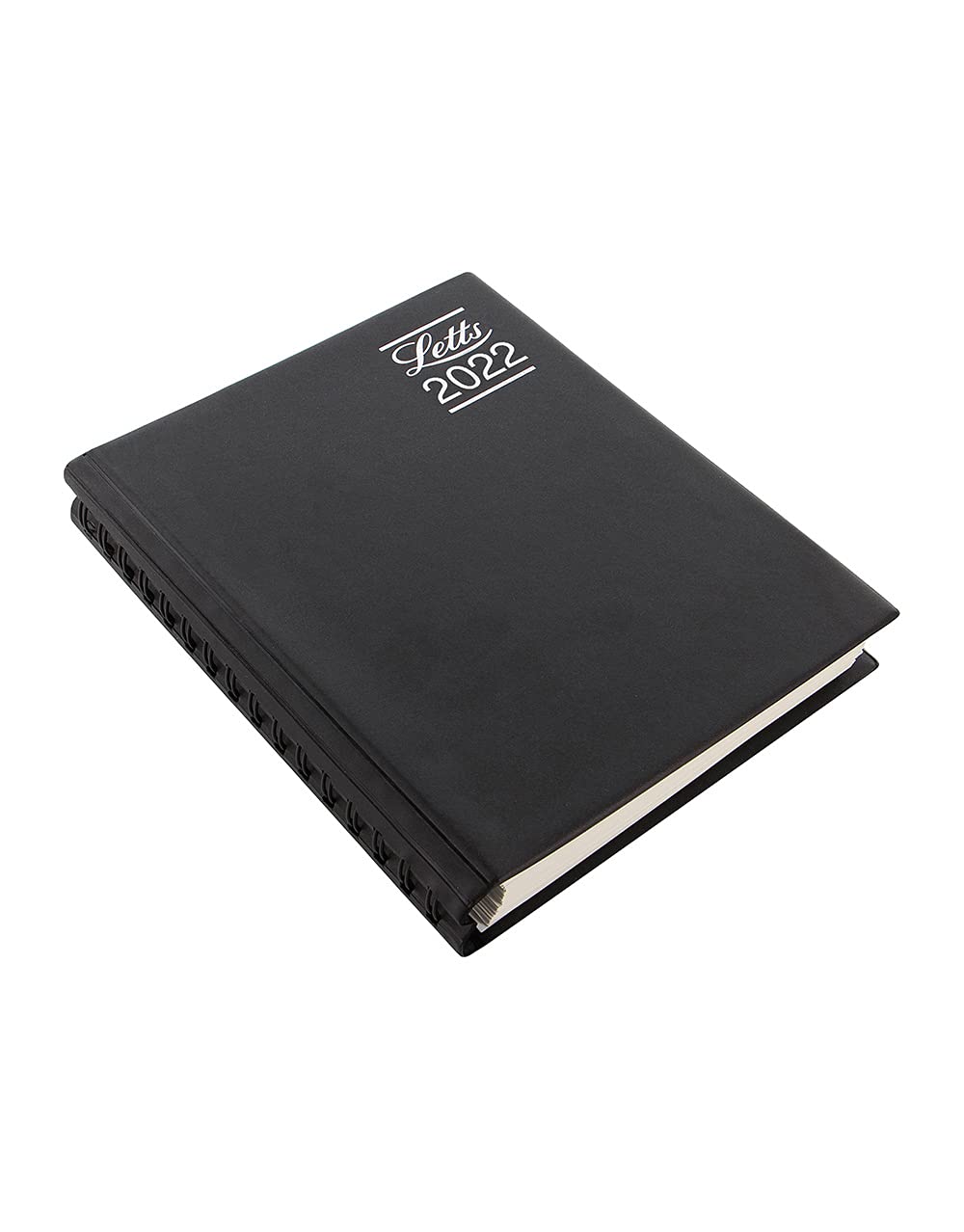 Letts of London Rhino 2022 Diary - A5 Day to a Page with appointments - Black 22-TR1XABK