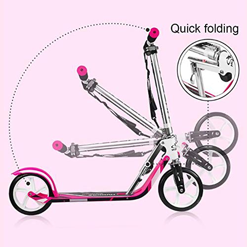 Lnx City Scooter - for Adults Kids Teens - Aluminum Deck - Adjustable Height Foldable Non Electric Commuter Scooter Kick Scooter