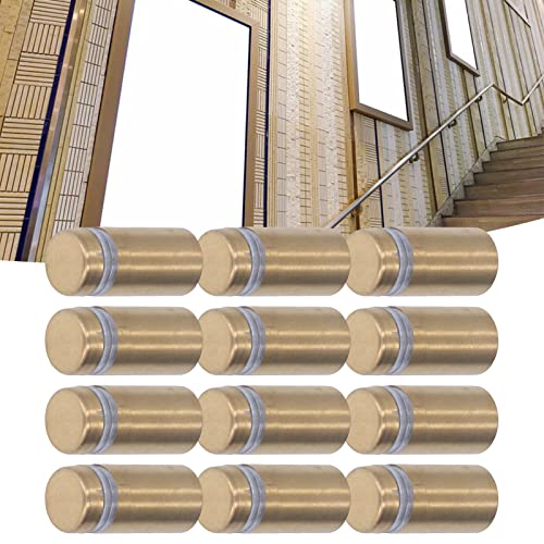 Wall Standoffs, Indoor Outdoor Standoff Screws Rust Proof with Anchor for Displaying