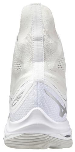 Mizuno Women's Wave Lightning Neo Volleyball Shoe, White-Grey, 12.5