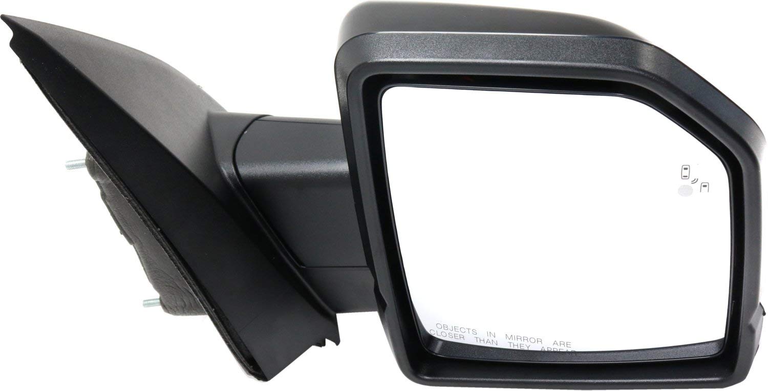 Kool Vue Driver & Passenger Side Power Heated Mirrors for Ford F-150 2015-2020 Power Fold With Signal Light, Blind Spot Light, Memory & Puddle Lamp Paintable