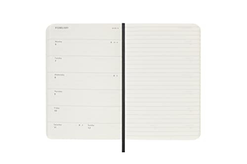 Moleskine Classic 12 Month 2023 Weekly Planner, Soft Cover, Pocket (3.5" x 5.5"), Black