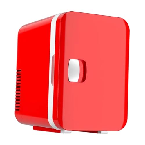 JISADER Small Car Refrigerator, Skincare Fridge, 12V 6L Portable Coolers and Warmer, Personal Refrigerator for Bedroom Car Van