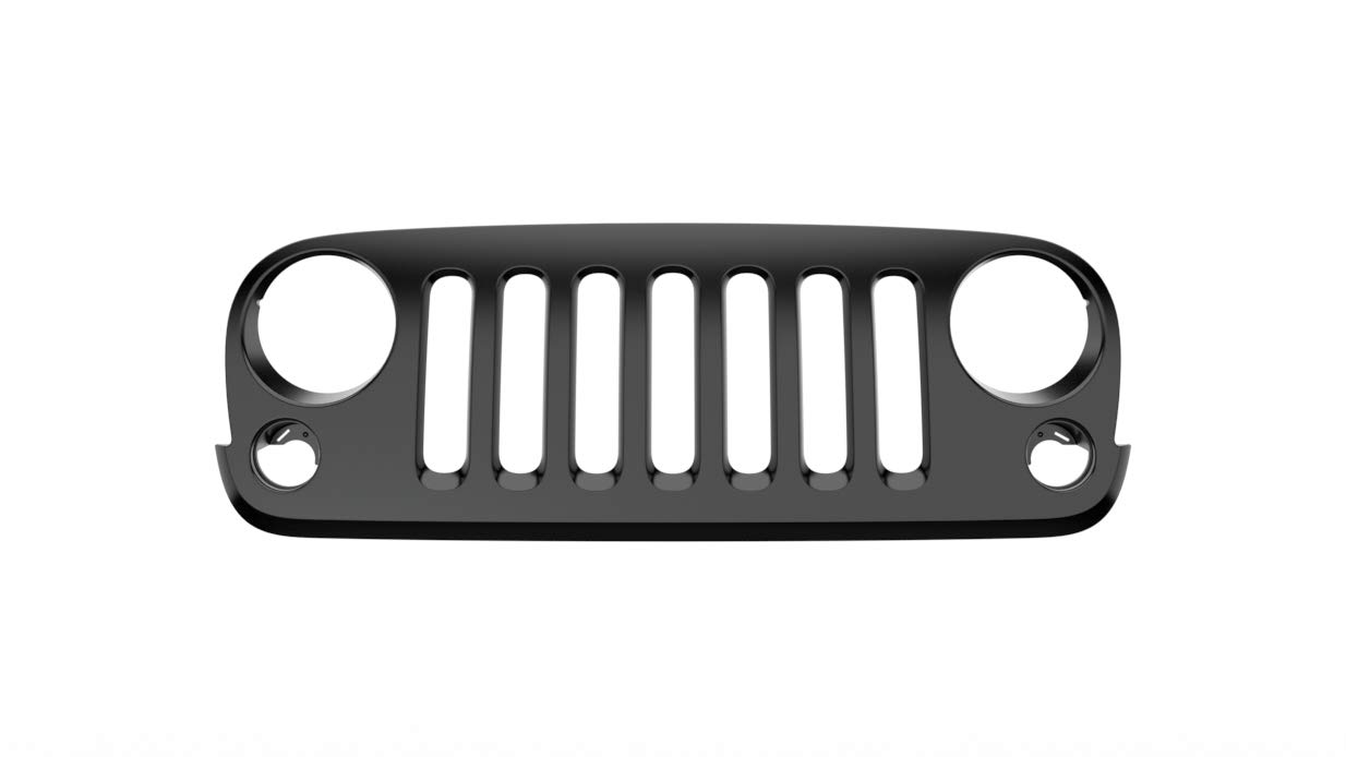 Jeep Wrangler (JK) Satin Black Front Grille Mopar OEM
