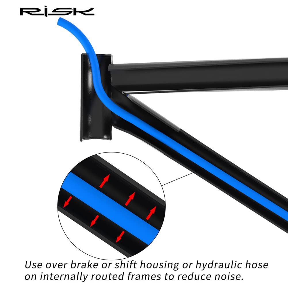 RNUQAW Risk Bike Internal Line Housing Damper Practical Cable Cover Soundproof Accessories for MTB Road Bicycle Shifting Cable