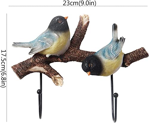 WNESY Wall-Mounted Coat Rack Bird Decoration Hook Modern European-Style Living Room Wall Coat Rack Room Creative Coat Hook Wall-Mounted Coat Hook-E
