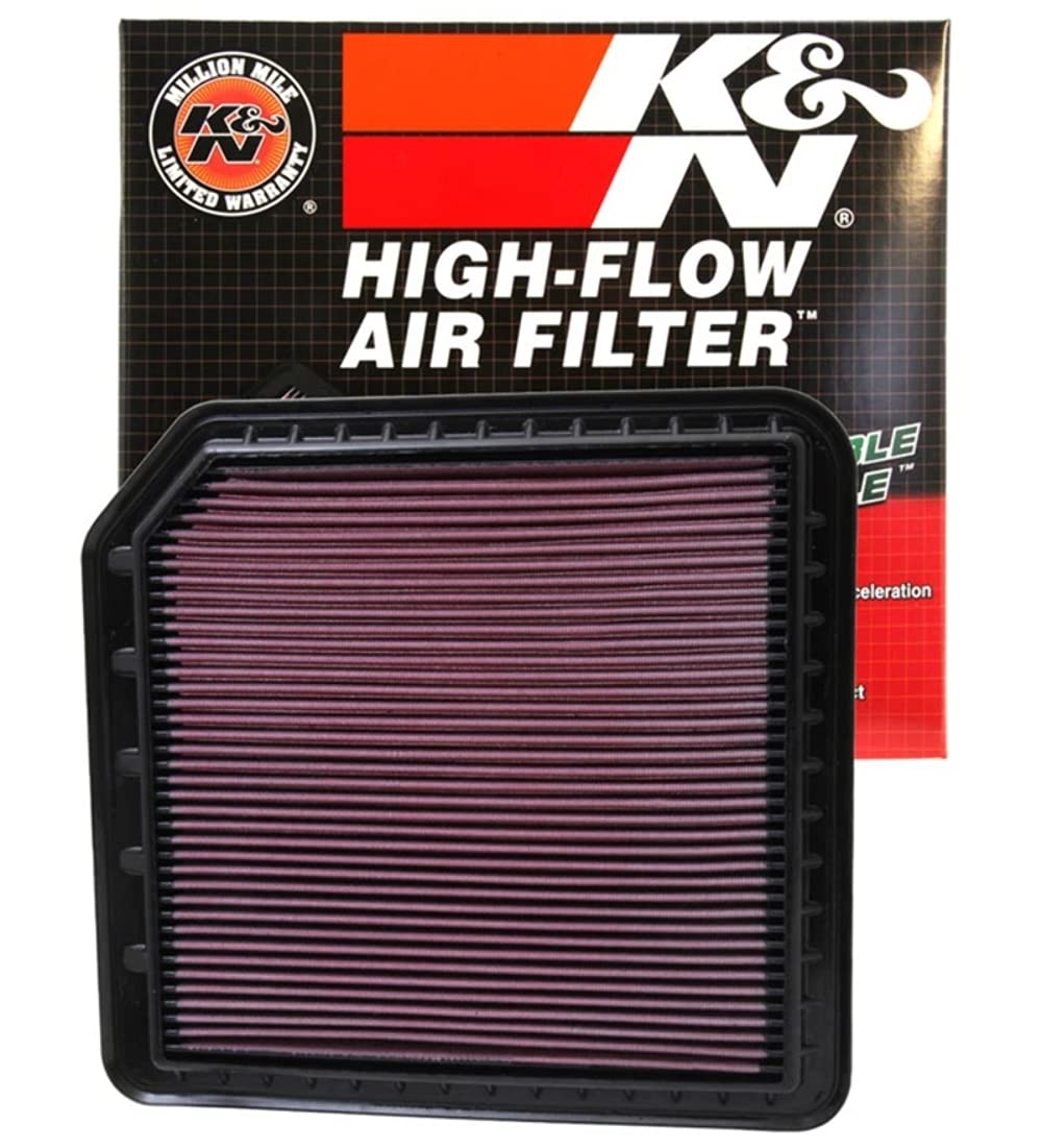 K&N Engine Air Filter: Reusable, Clean Every 75,000 Miles, Washable, Premium, Replacement Car Air Filter: Compatible with 2012-2019 Nissan/Infiniti V8 5.6 L (Armada, Patrol, QX80, QX56), 33-2456