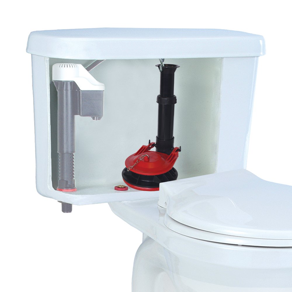 Korky 5030BP Large Flush Valve Kit, 3 Inch, Red