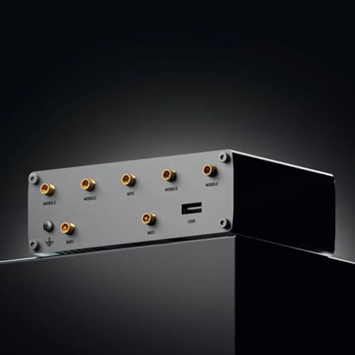 Teltonika RUTX50000000 Model RUTX50 Industrial 5G Router, Speeds up to 3.3 Gbps, Dual SIM, Up to 150 Simultaneous Connections, EU PSU