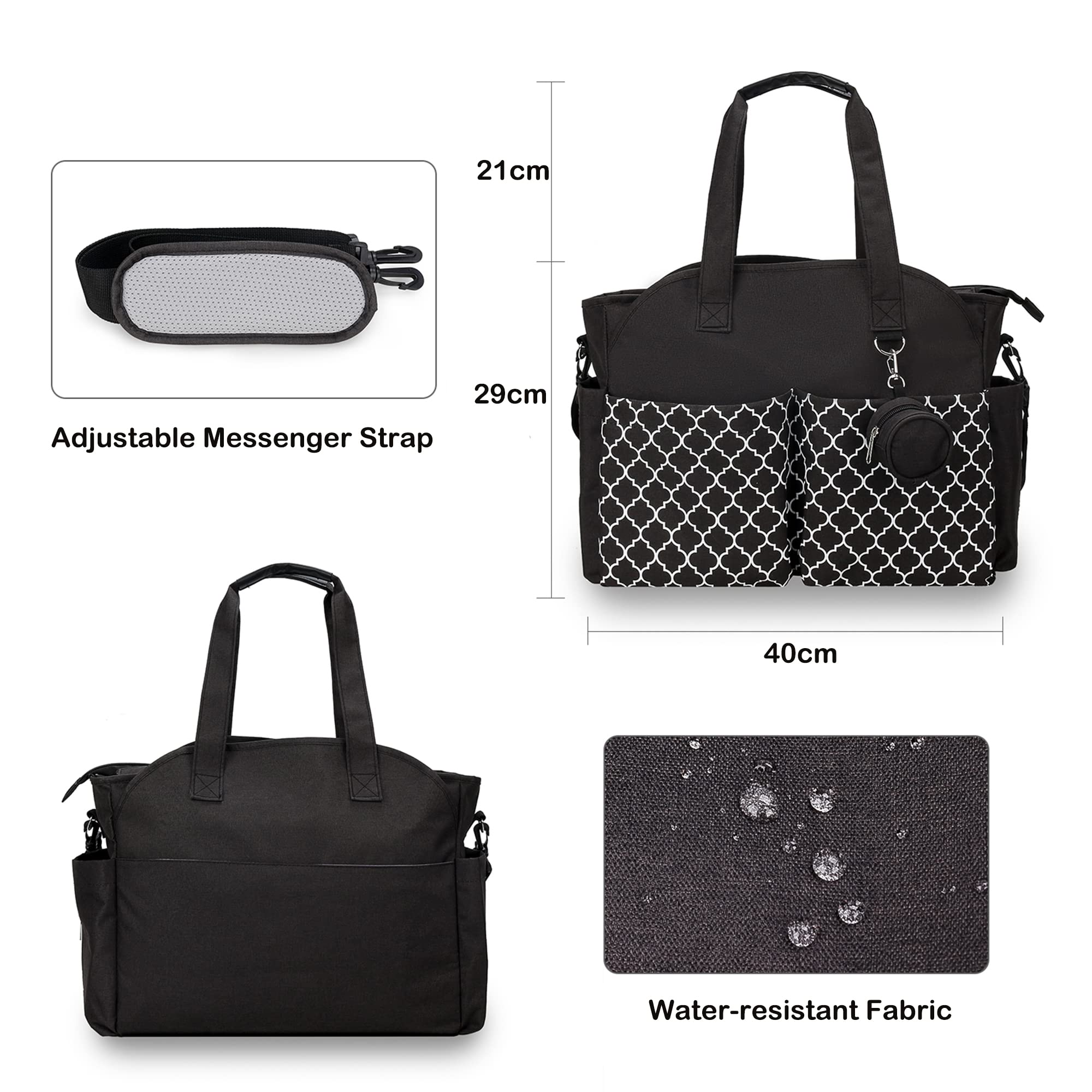 Korolev Nurse Bag for Work, Nurse Tote Bag, Nursing Bag with Multiple Pockets for Nurse and Working Women, Blue
