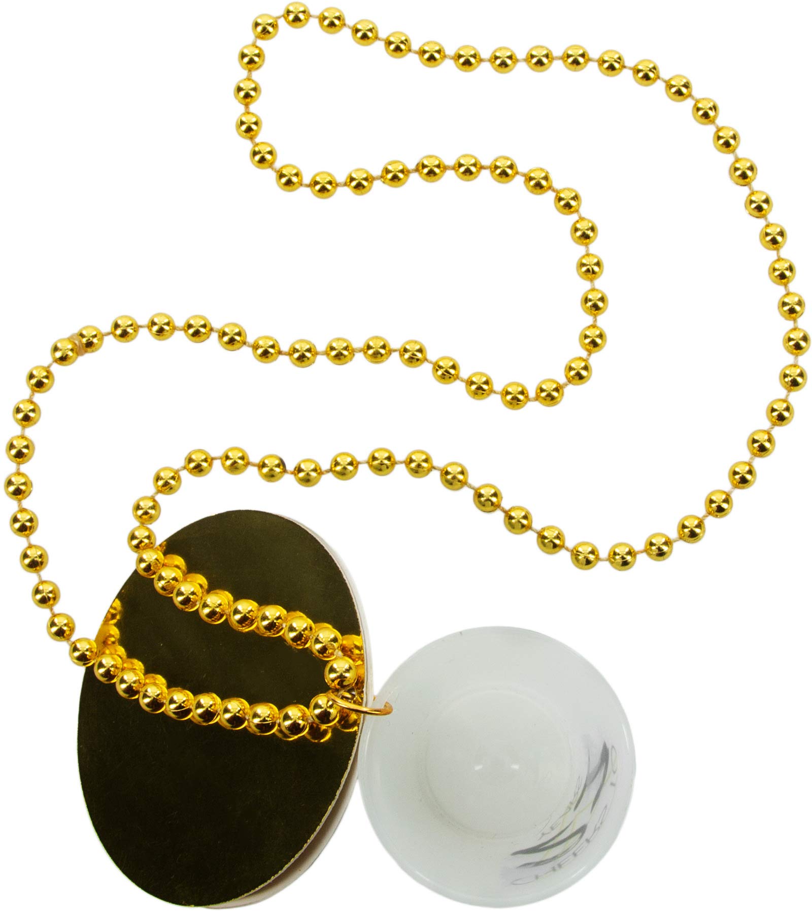 Pavilion - 50th Birthday Novelty Glow In The Dark Shot Glass Beaded Necklace Party Supplies