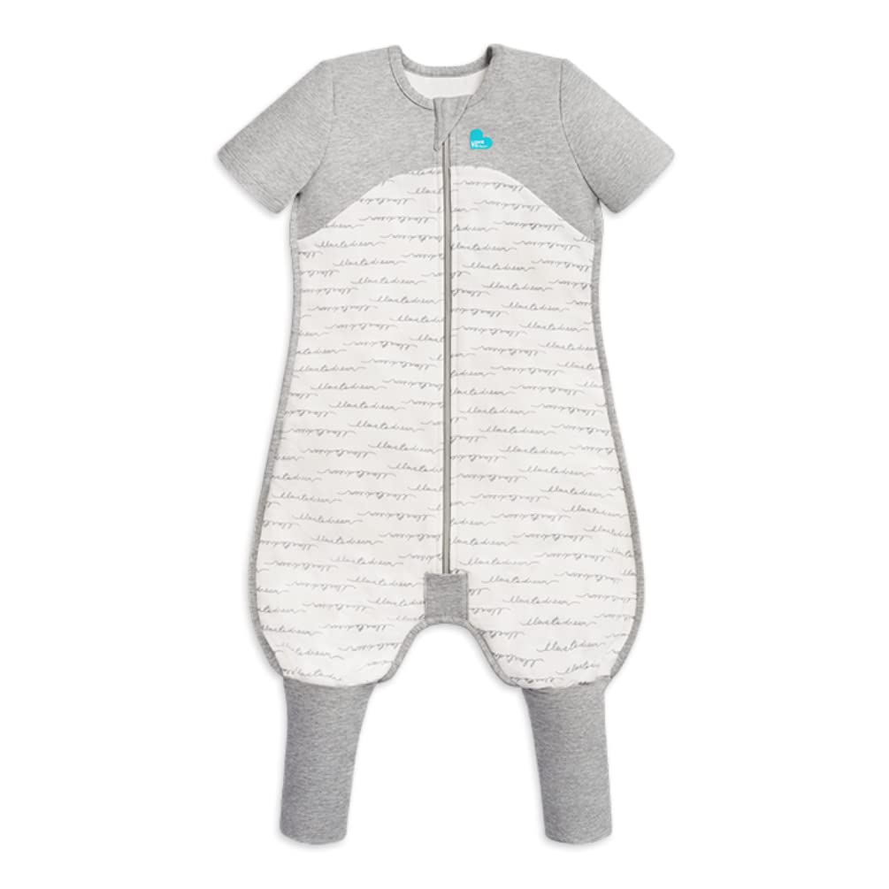 Love to Dream Organic Baby Sleep Suit (12-24 Mo), Super Soft Temp Regulating Sleeping Sack, 1TOG All Seasons Wearable Blanket, Clouds