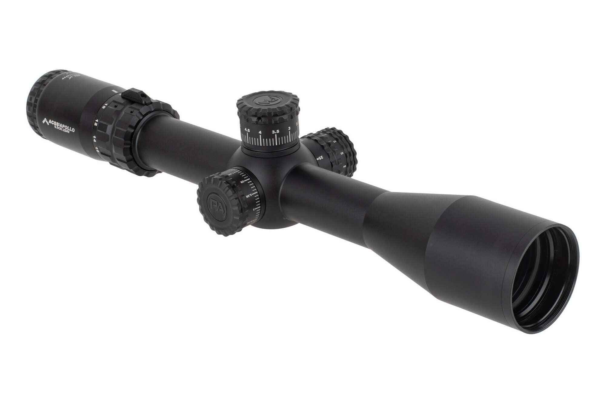 Primary Arms SLX 4-16X44mm FFP Rifle Scope - ACSS-Apollo-6.5CR/.224V Reticle with Deluxe Extended 30mm Scope Mount and Mag-Tight Magnification Lever