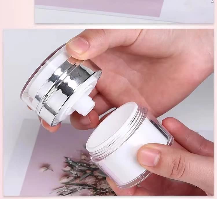 YSLEN 2Pcs1oz Vacuum Cosmetic Containers-Refillable Containers for Face Cream Bottles, Gels and Lotions, Cream Jar Vacuum Bottle Dispenser, for Makeup, Essence, Moisturizer, Eye Cream