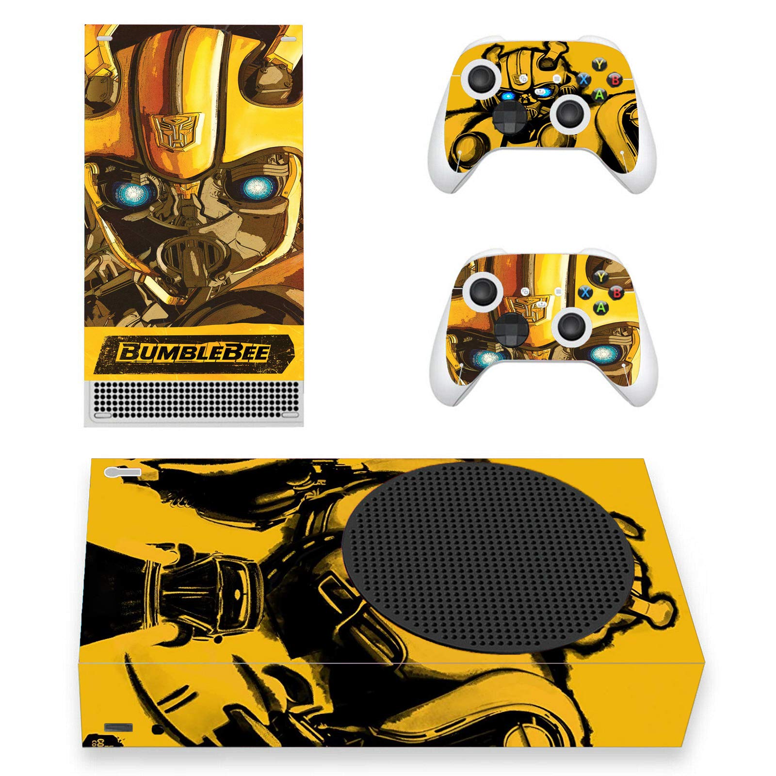 Robot Bee Movie Game Console Series S Console and Controller Skin Set, Skin Wrap Decal Kit