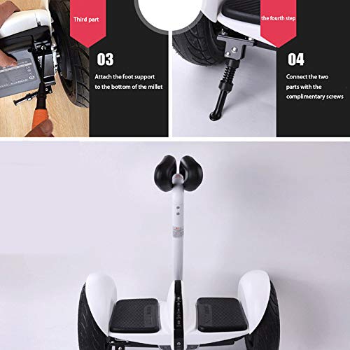 Konesky Scooter Kickstand, Portable Mini Parking Stand, Aluminum Alloy Foot Support Bracket for Xiaomi 9/9Plus Balance Car Ninebot Mini Pro Scooter 4.52 X 2.16 inch