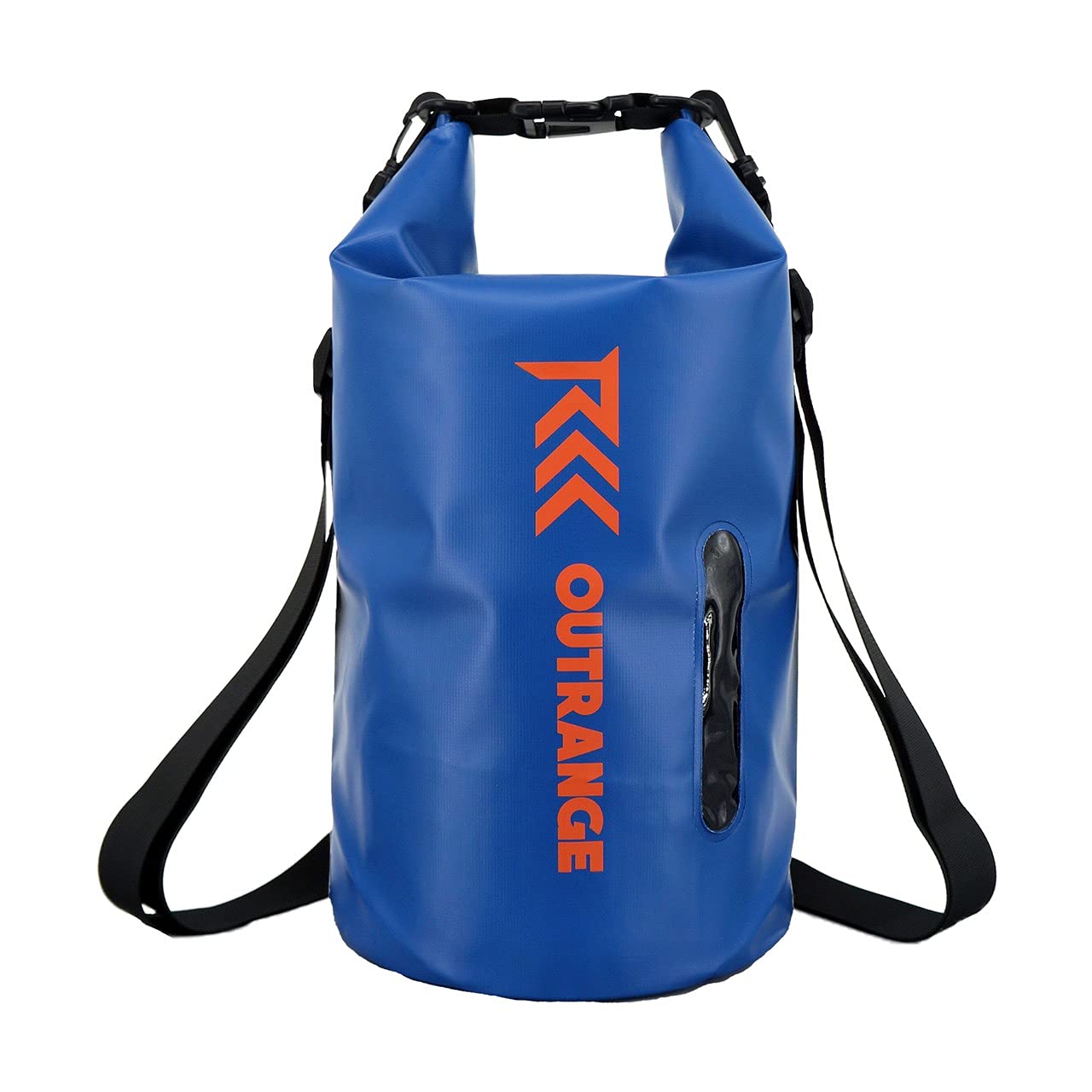 OUTRANGE Waterproof Dry Bag 10L, Roll Top Dry Wet Separated Bag Backpack for Travel, Swimming, Boating, Kayaking, Camping and Beach (Blue)