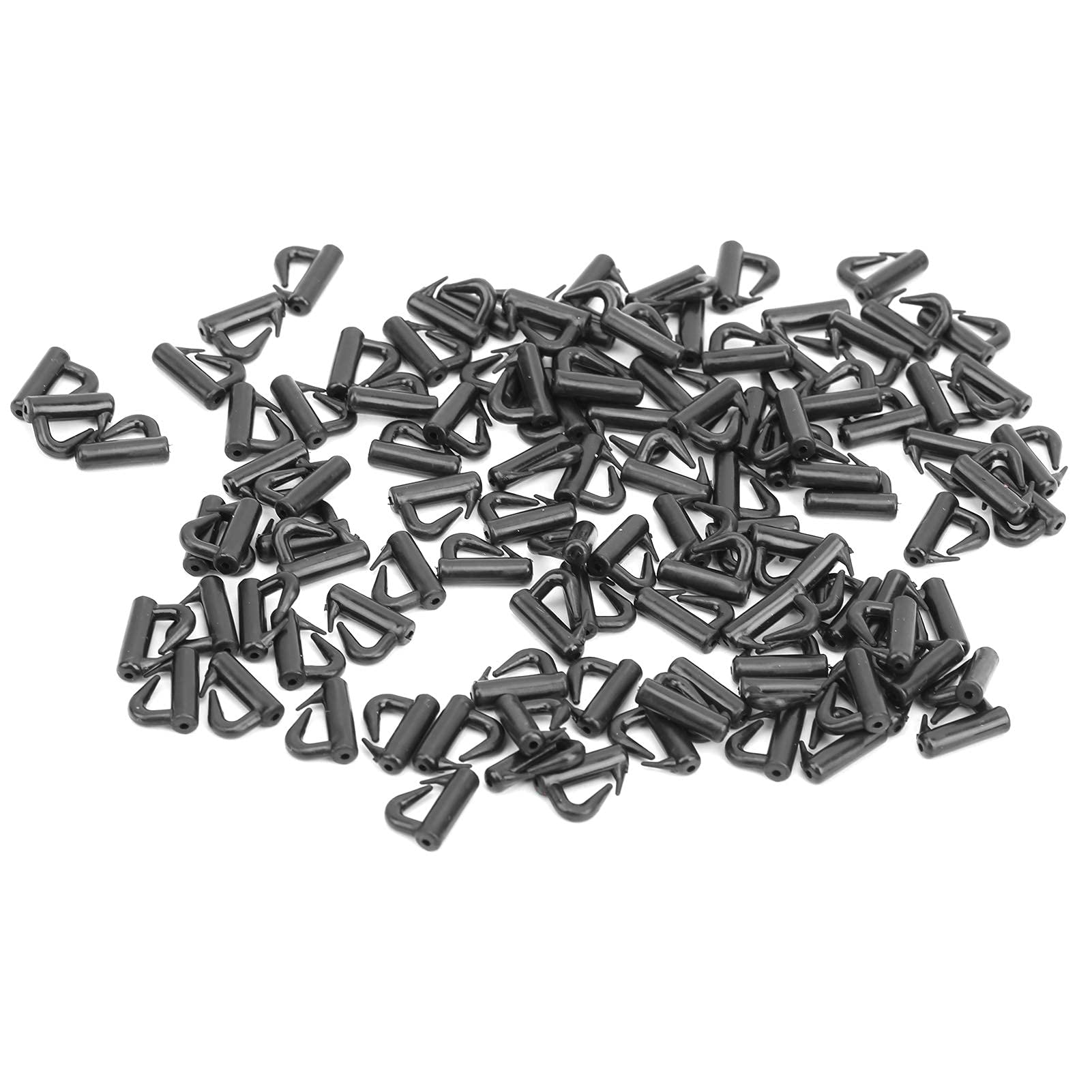 OUKENS Clevis Spinner Snaps, 120Pcs Clevis Rotates Spinner Snaps Black Fishing Tackle Fast Change Accessories