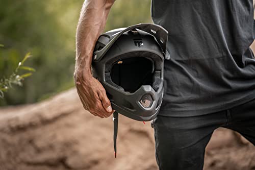 Mongoose Title Full Face Bike Helmet, Fits Head Circumferences of 55-56cm, Adult/Small, Matte Black