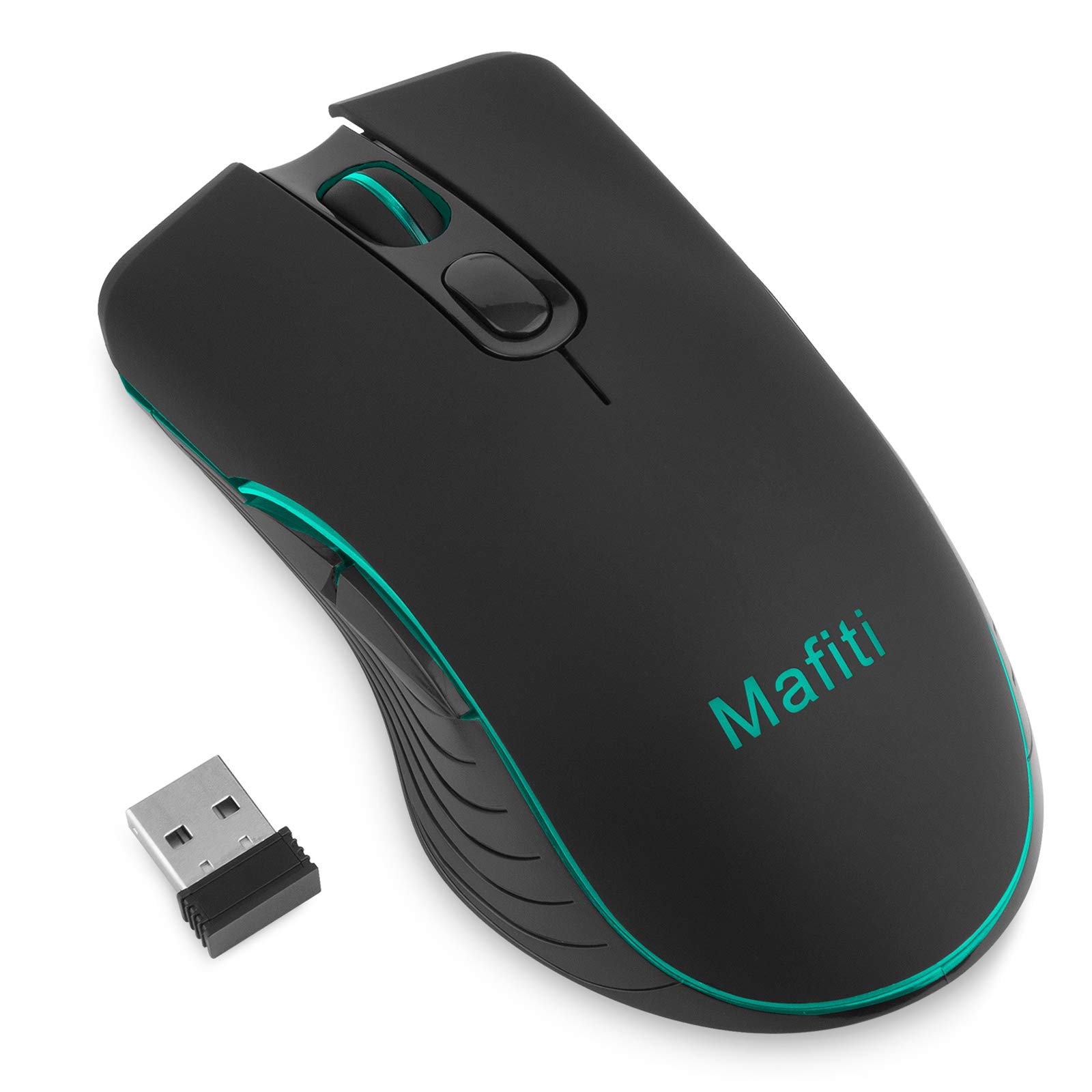 mafiti Wireless Mouse, 2.4G Rechargeable Mouse for PC Laptop Computer Desktop