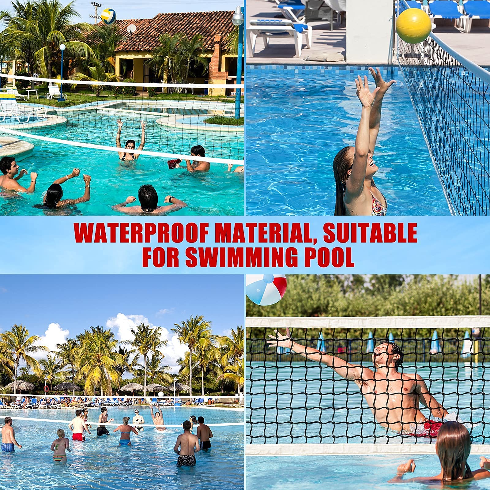 Professional Volleyball Net Outdoor Sand, Grass Volleyball Net for Backyard, Portable Beach Kid Net, Balance Board, Exercise Balance Pad, Yoga Mat Thick Non-Slip Foam Mat for Balance Exercise