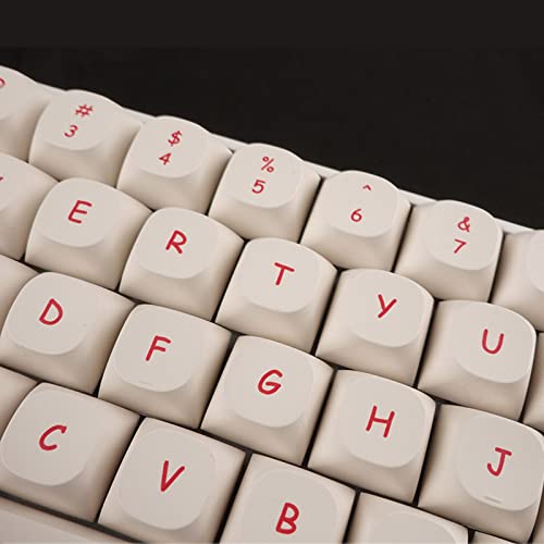 Yuisle 123PCS Keycaps Profile Graffiti White Mechanical Keyboard- Keycaps DYE-SUB for MX- Switches Gaming Keyboards DIY 123PCS