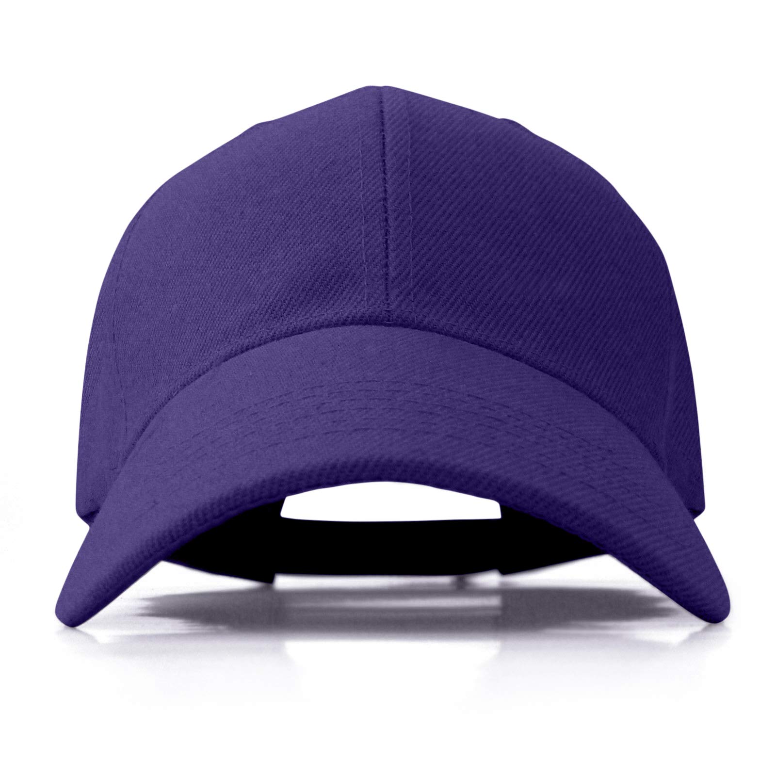 Kangora Plain Baseball Cap Adjustable Men Women Unisex | Classic 6-Panel Hat | Outdoor Sports Wear (20+Colors) (Purple)