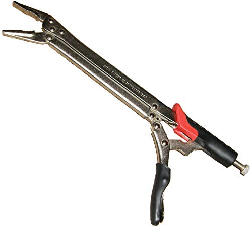 Triplett TT-200 LongLockers 15-inch Extended Reach Locking Pliers with Non-Slip Handles, Red, Silver, Black
