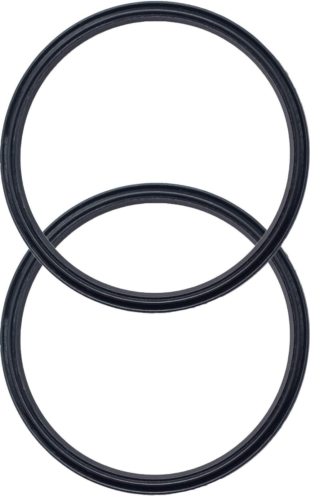 Pack of 2, 20 & 10 oz Replacement Rubber Lid Ring, 3.3 Inch Diameter - Gasket Seals, Lid for Insulated Stainless Steel Tumblers, Cups Vacuum Effect, fit for Brands - Yeti, Ozark Trail, Beast - Black