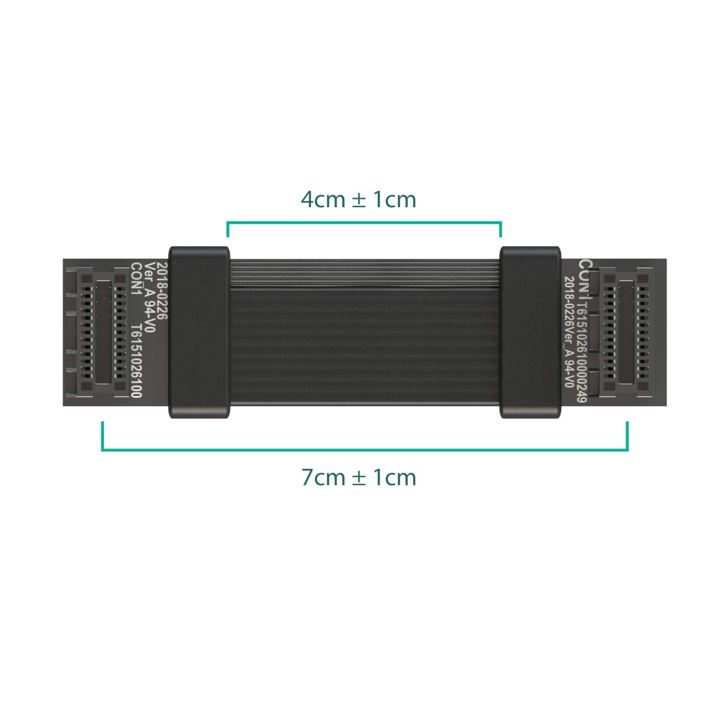 LINKUP - Flexible SLI Bridge GPU Cable Extreme High-Speed Technology Premium Shielding 85 ohm Design for NVIDIA GPUs Graphic Cards┃NOT Compatible with AMD or RTX 2000/3000 GPU - [4 cm]