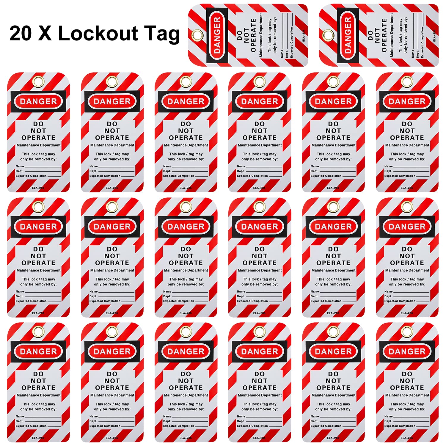 SAFBY Circuit Breaker Lockout Device - Lockout Tagout Kit 20 PCS Breakers Lockout Universal Electrical for Loto Station Lock Out Tag Out Set(20 pcs Universal Single and Multi Pole)