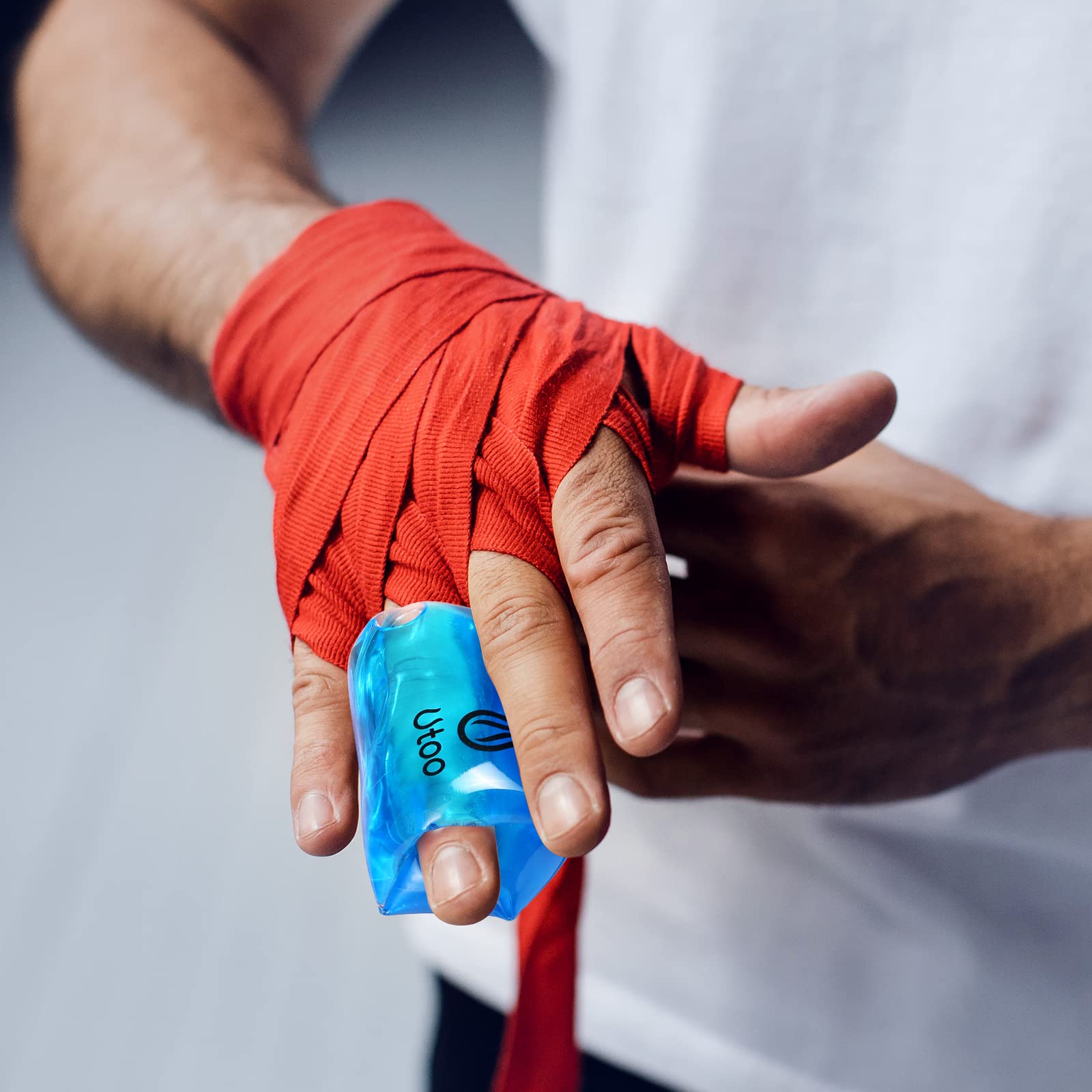 Utoo Finger and Toe Cold Gel Ice Pack,Reusable Compression Sleeve,No-Toxins and Latex Freefor Injuries, Arthritis,Tendonitis, Gout, Sprains