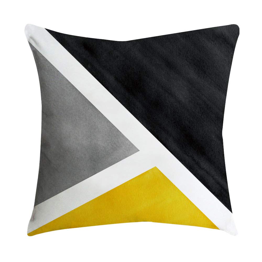 Toonshare Decorative Throw Pillow Covers 18 x 18 Inch Double Side Design, Set of 4 Cotton Linen Indoor Outdoor Pillow Case Cushion Cover for Car Sofa Home Decor