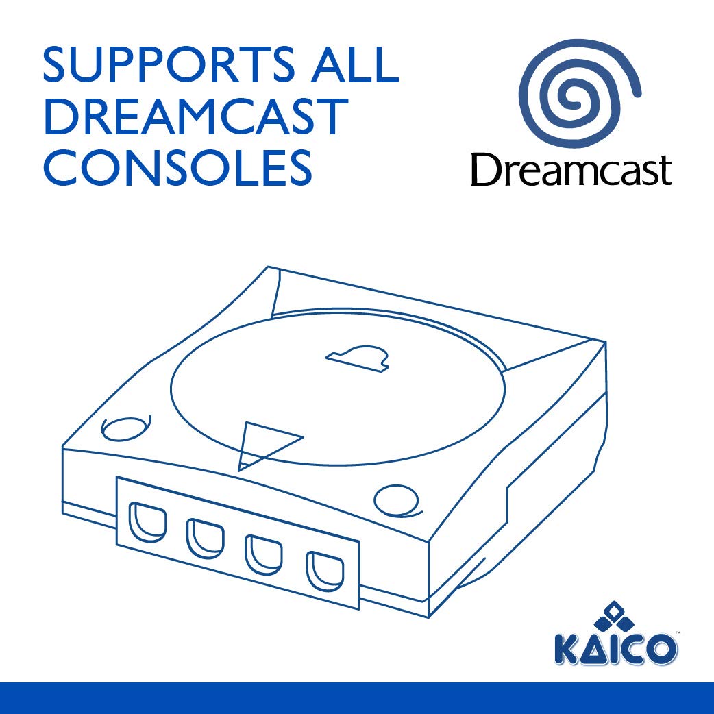 Kaico VGA Cable for use with Sega Dreamcast - Simple Plug and Play VGA Link cable compatible with Sega Dream Cast - VGA 480p Quality Image - AV VGA Cable for use with Sega DC DreamCast