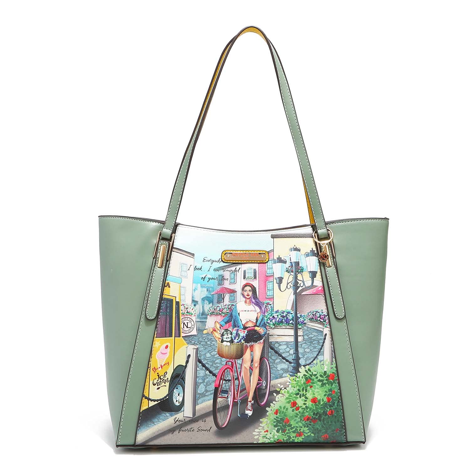 Nicole Lee Cozy Street In Milan 3 Piece Set (Shopper, Mini Satchel, Pouch)