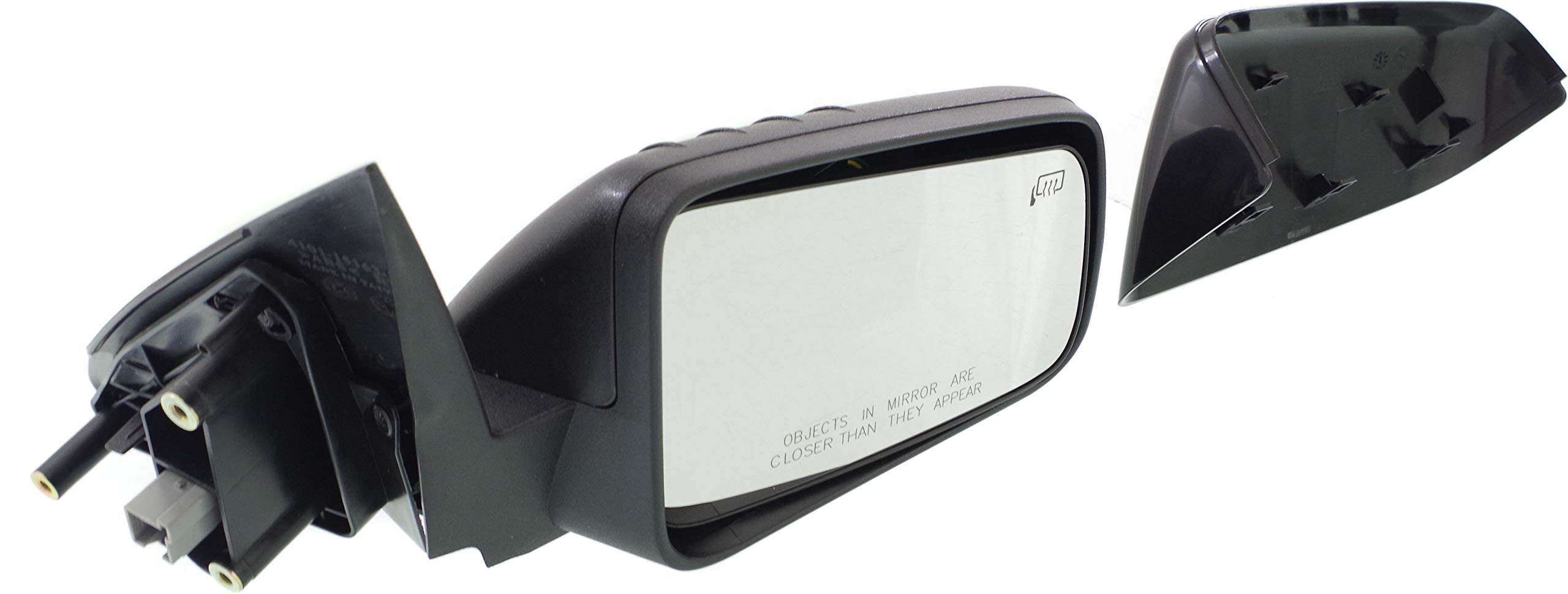 Kool Vue Right Power Heated Door Mirror Compatible With Ford Focus 2008-2011 with 2 Caps Coupe & Sedan, Models With Deluxe Package